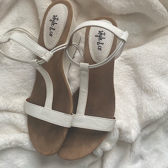 Style & Co. | Shoes | Boho Beach Sandals Lifted Platform Style Co ...
